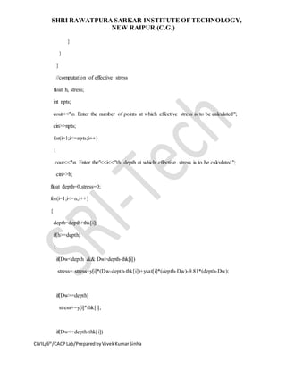 Computer applications in civil engineering lab | DOCX