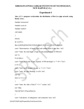 Computer applications in civil engineering lab | DOCX
