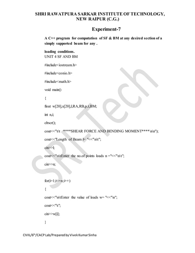 Computer applications in civil engineering lab | DOCX | Computer ...