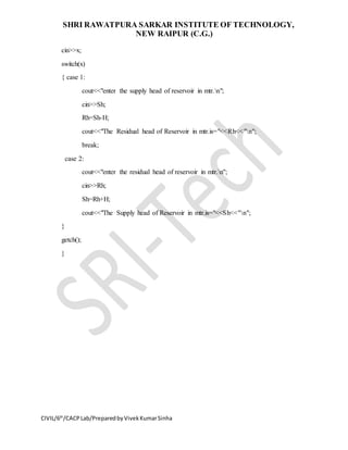 Computer applications in civil engineering lab | DOCX