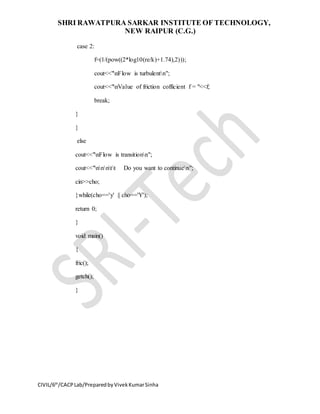 Computer applications in civil engineering lab | DOCX