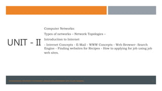 Computer applications in economics UNIT - II | PPT
