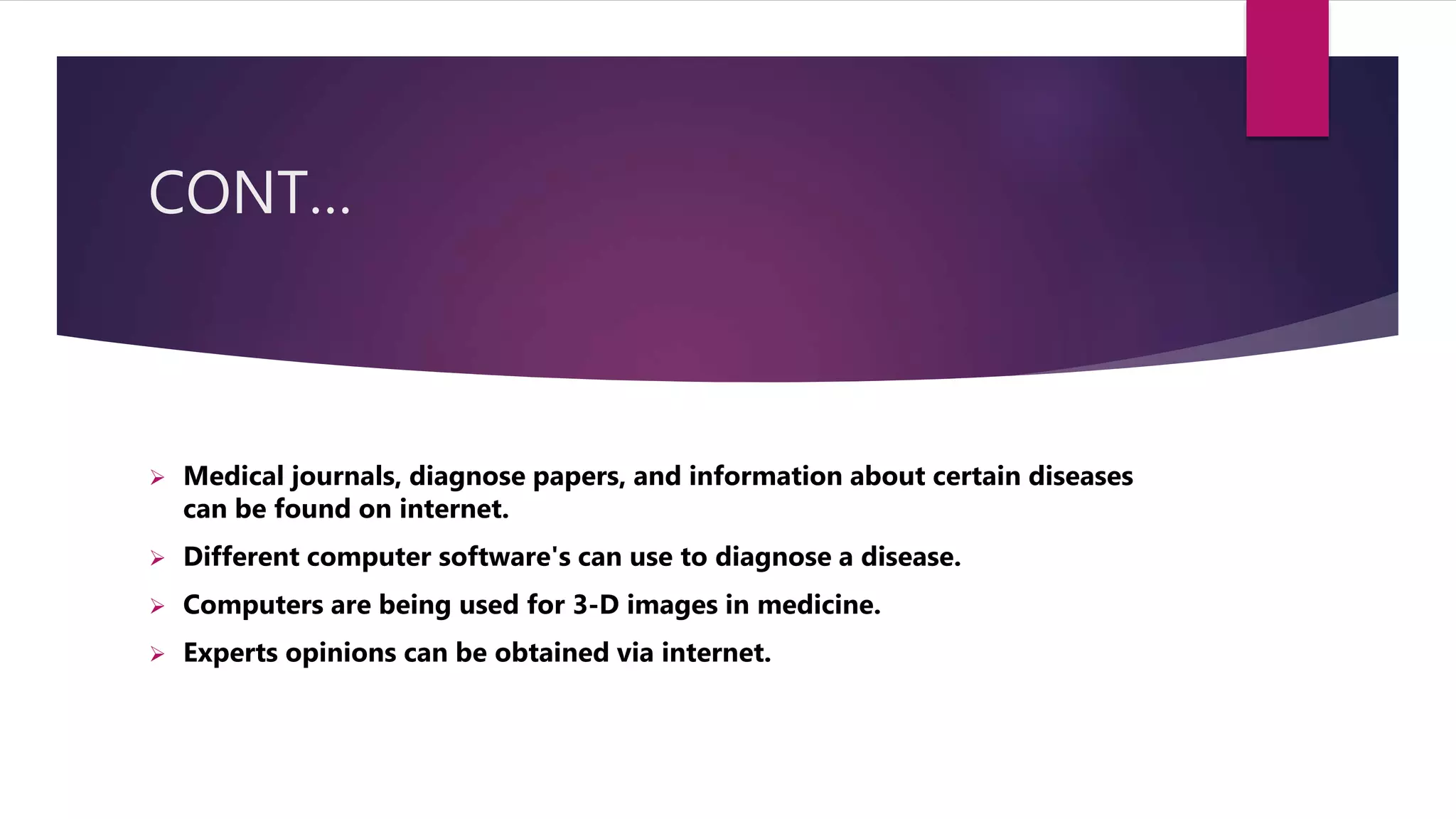 Computer applications in health care | PPTX