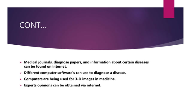 Computer applications in health care | PPTX | Healthcare Industry ...