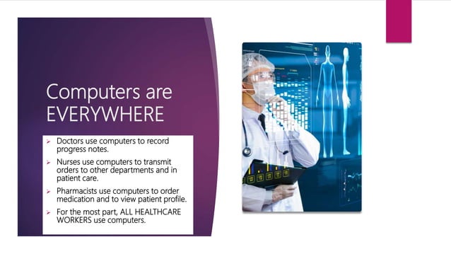 Computer applications in health care | PPTX | Healthcare Industry ...
