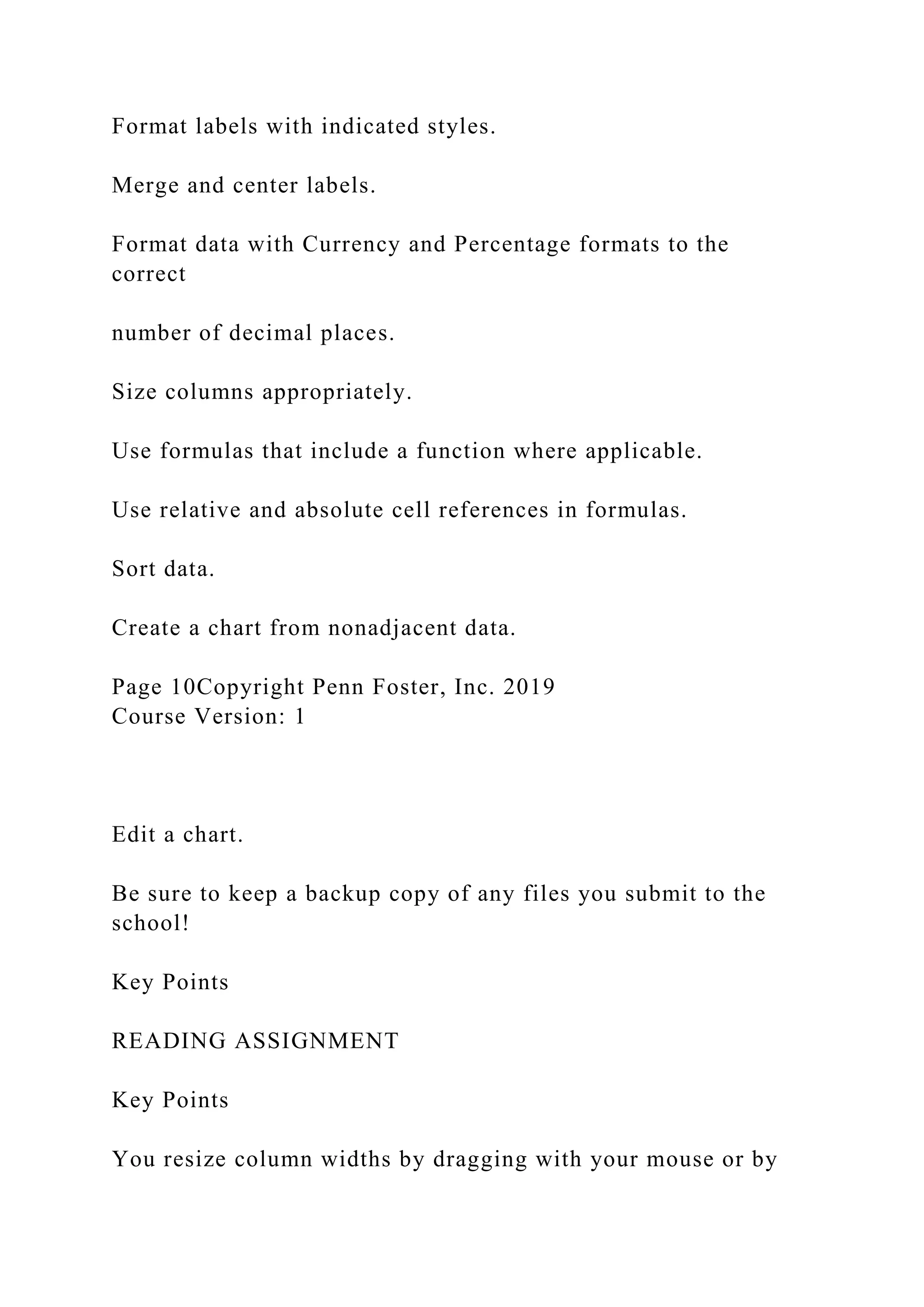 Computer Applications Microsoft Excel2016 Graded Project.docx