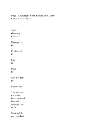 Computer Applications Microsoft Excel2016 Graded Project.docx