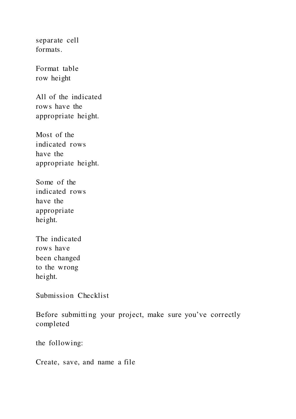 Computer Applications Microsoft WordGraded ProjectLess | DOCX