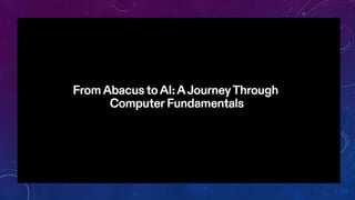 COMPUTER APPLICATIONS Module 1 CAH.pptx