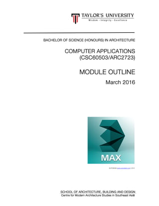 SEMESTER 3 : COMPUTER APPLICATIONS MODULE OUTLINE | PDF | 3-D Graphics ...