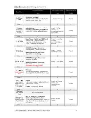SEMESTER 3 : COMPUTER APPLICATIONS MODULE OUTLINE | PDF | 3-D Graphics ...