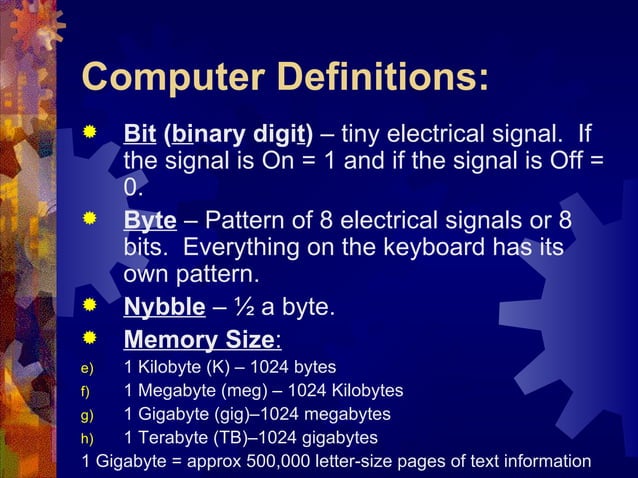 Computer Applications Notes Grade 6 | PPT | Data Storage and ...