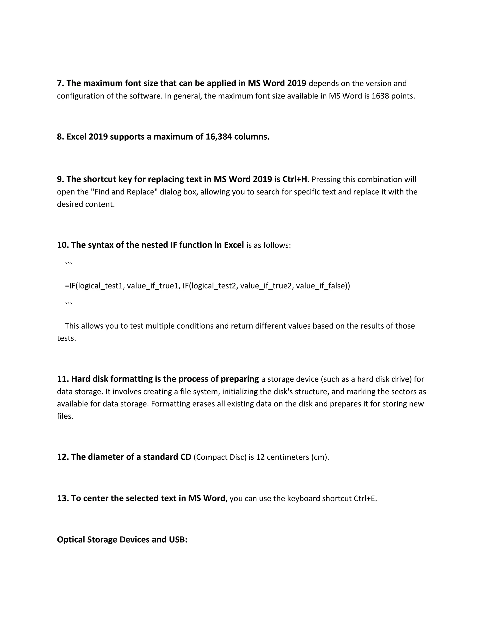 Computer Application Subject, Questions Answers.docx | Computer ...