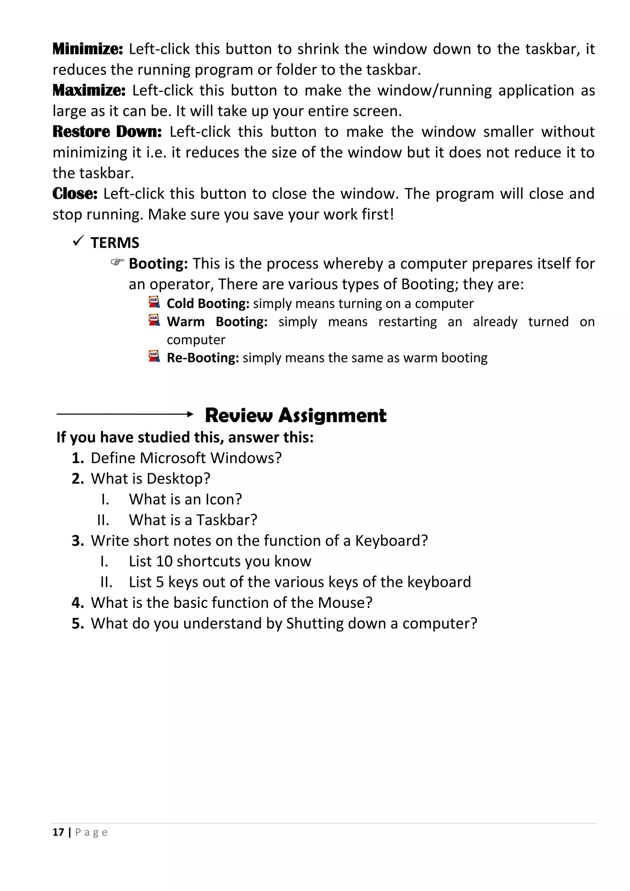 Computer Literacy Beginers | PDF