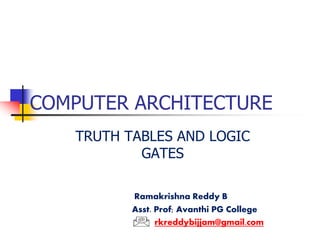 Computer architecture 1 | PPT