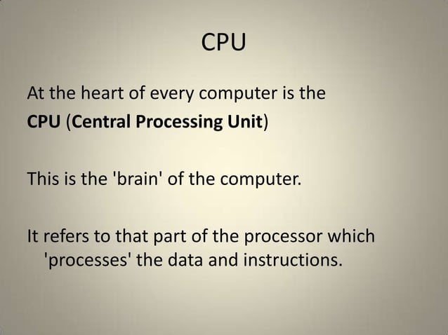 Computer architecture | PPT