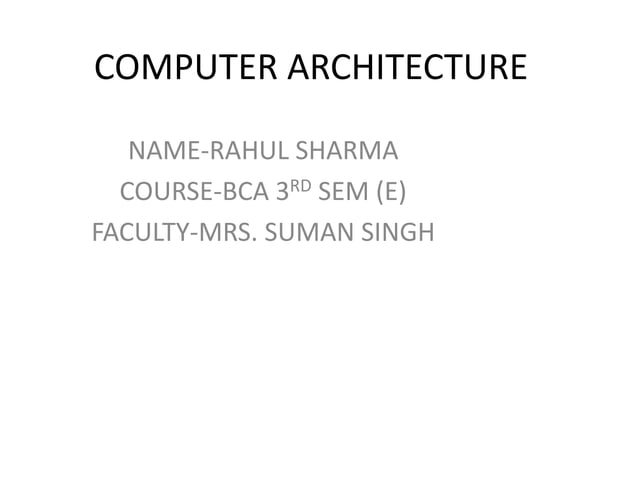 BLOCK DIAGRAM OF HARDWIRED CONTROL UNIT | PPTX | Technology & Computing