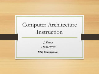Computer architecture | PPT