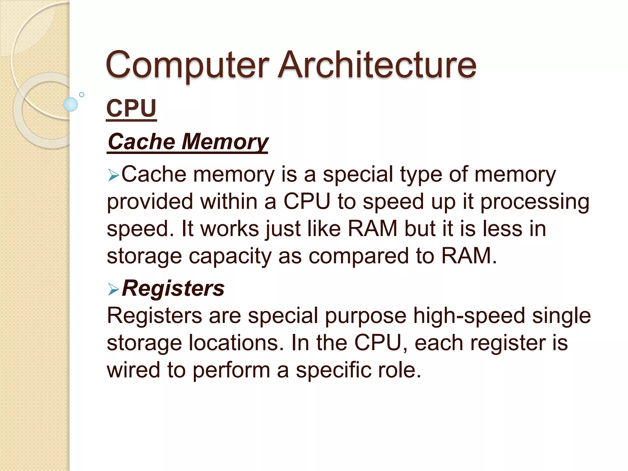Computer architecture | PPTX