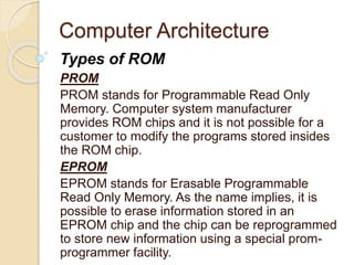 Computer architecture | PPTX