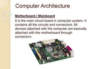 Computer architecture | PPTX