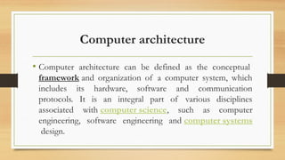 Computer architecture, Computer architecture ,Computer architecture | PPTX