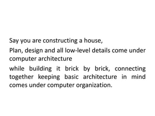 Introduction to Computer Architecture and Organization | PPTX