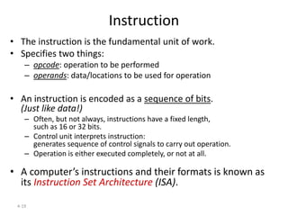Introduction to Computer Architecture and Organization | PPTX