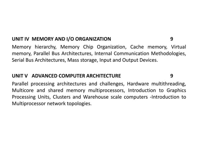 Introduction to Computer Architecture and Organization | PPTX