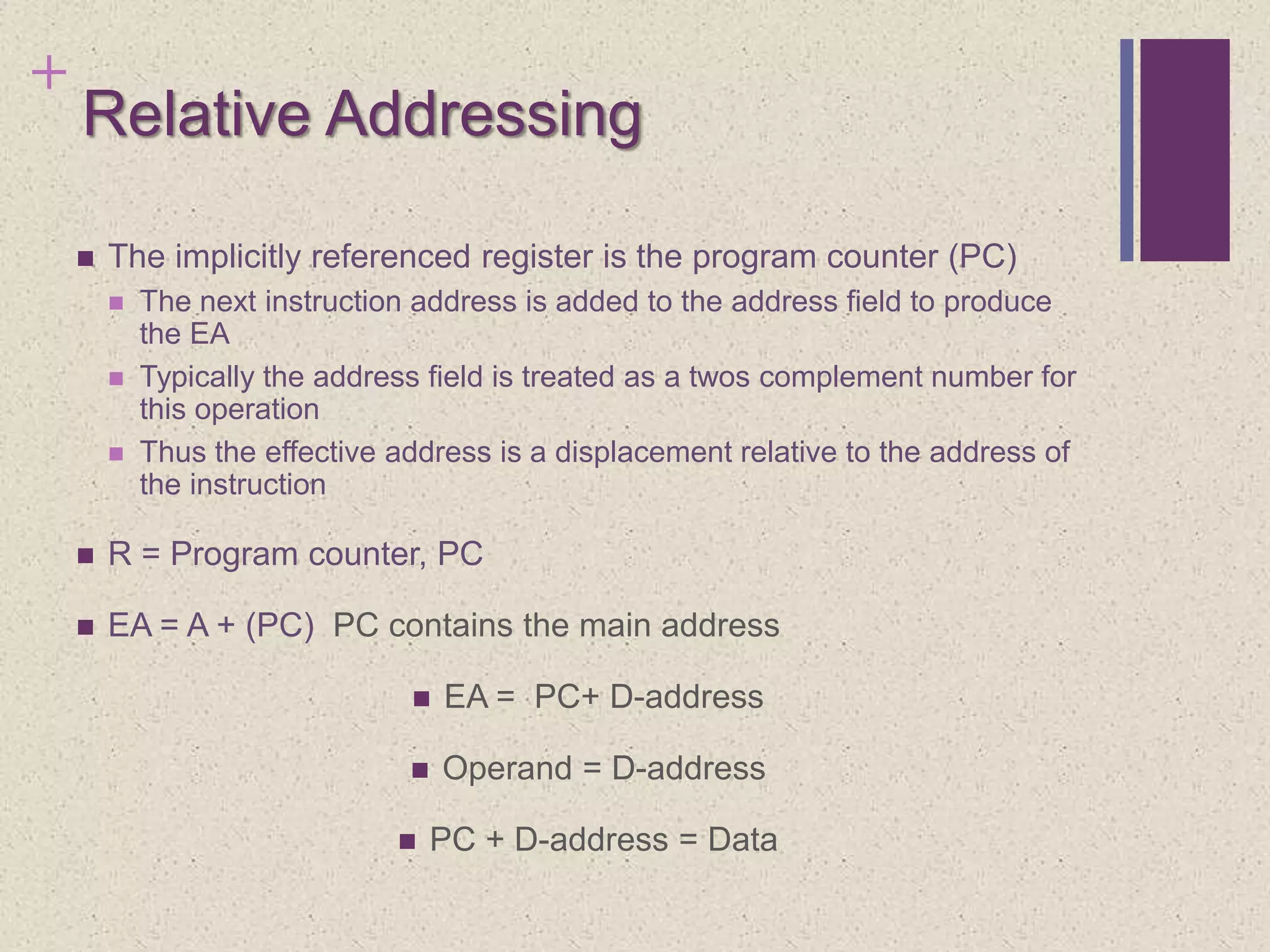 Computer Architecture Addressing Modes And Formats Pptx Programming