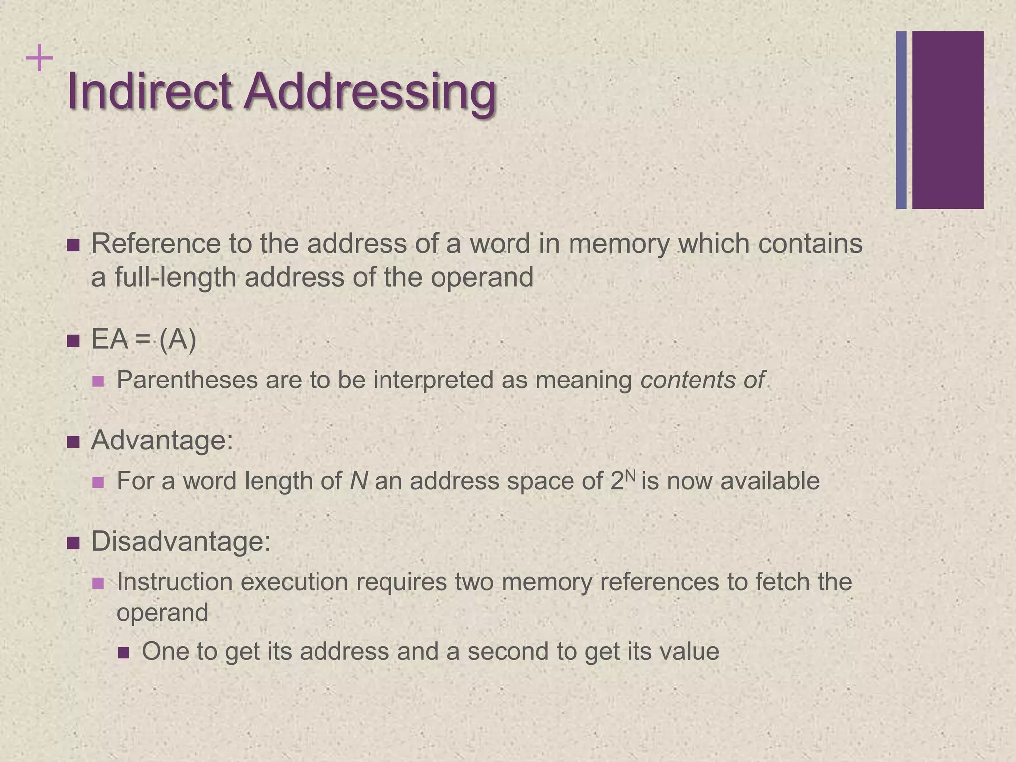 Computer Architecture Addressing Modes And Formats Pptx Programming