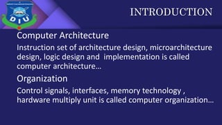 Computer architecture and organization | PPT