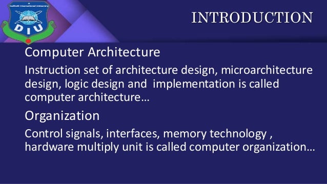 Computer architecture and organization