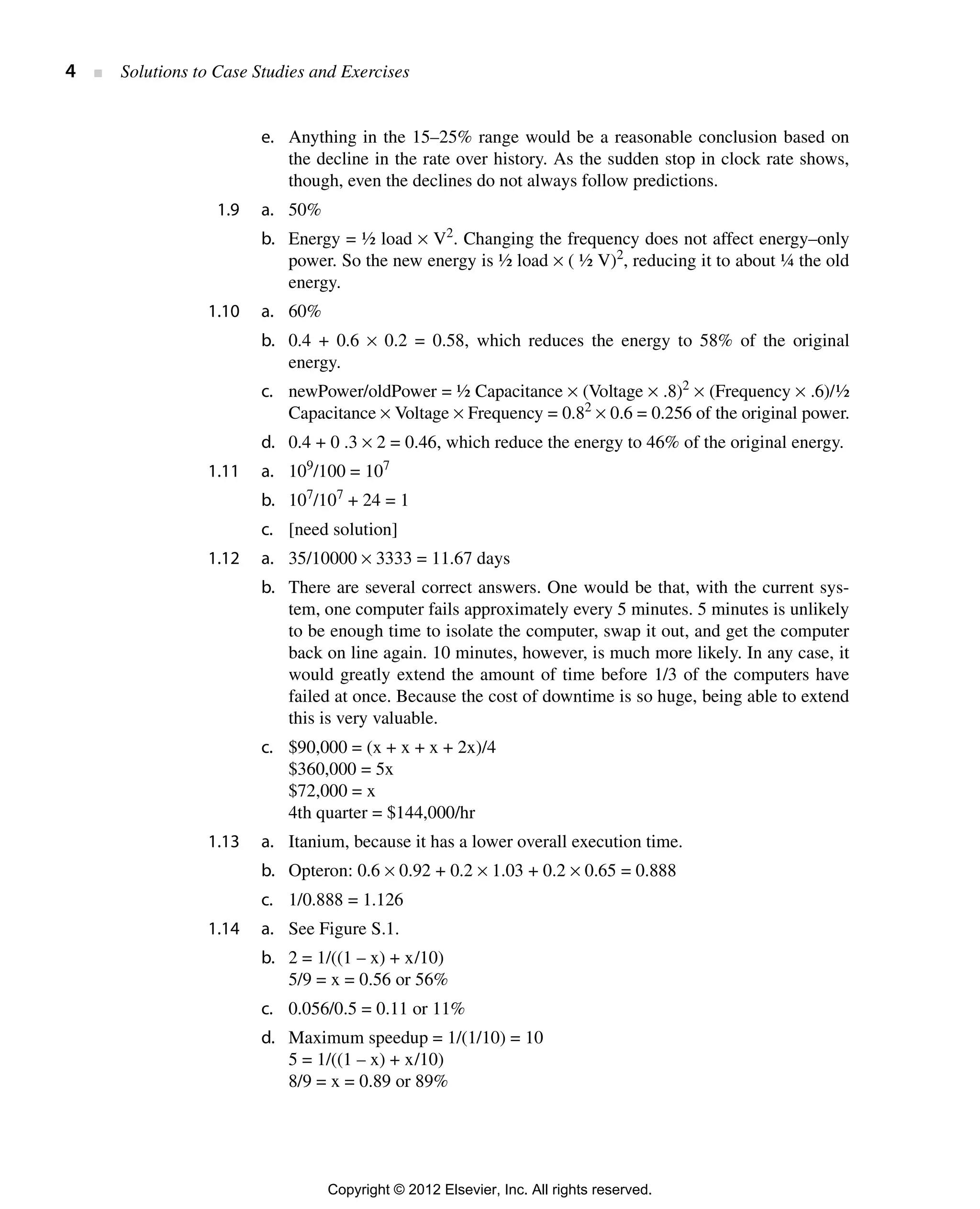 Computer architecture, a quantitative approach (solution for 5th ...