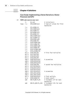 Computer architecture, a quantitative approach (solution for 5th ...