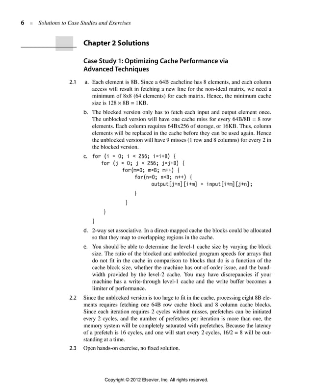 Computer architecture, a quantitative approach (solution for 5th edition) | PDF