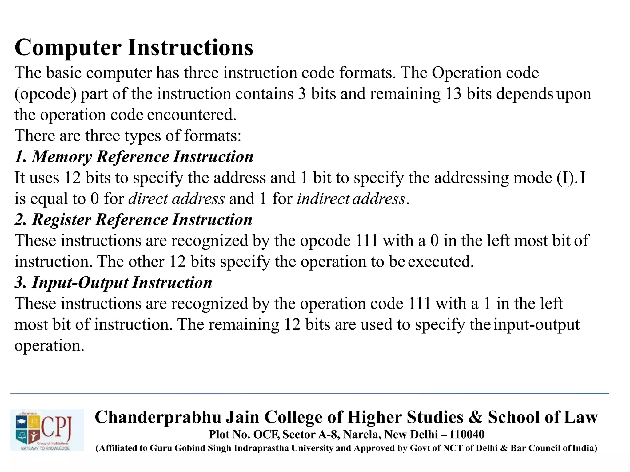 Computer architecture BCA 203 | PPTX