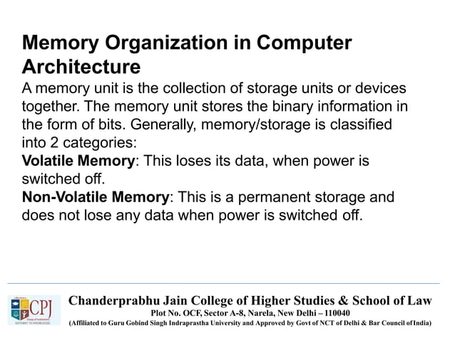 Computer architecture BCA 203 | PPTX