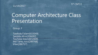 Computer architecture class presentation | PPT