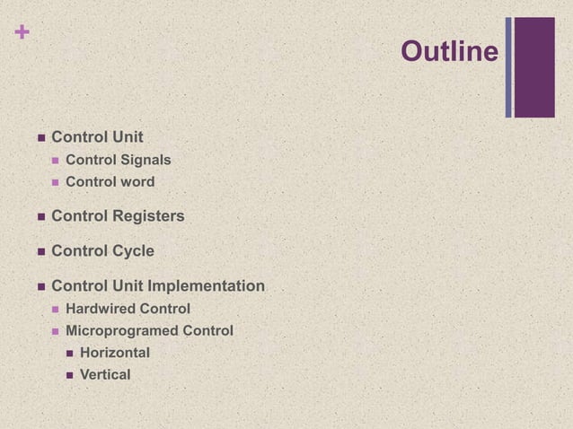 Computer Architecture Control Unit Pptx Operating Systems