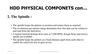 Computer architecture disk capacity | PPT