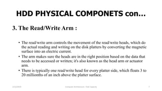 Computer architecture disk capacity | PPT