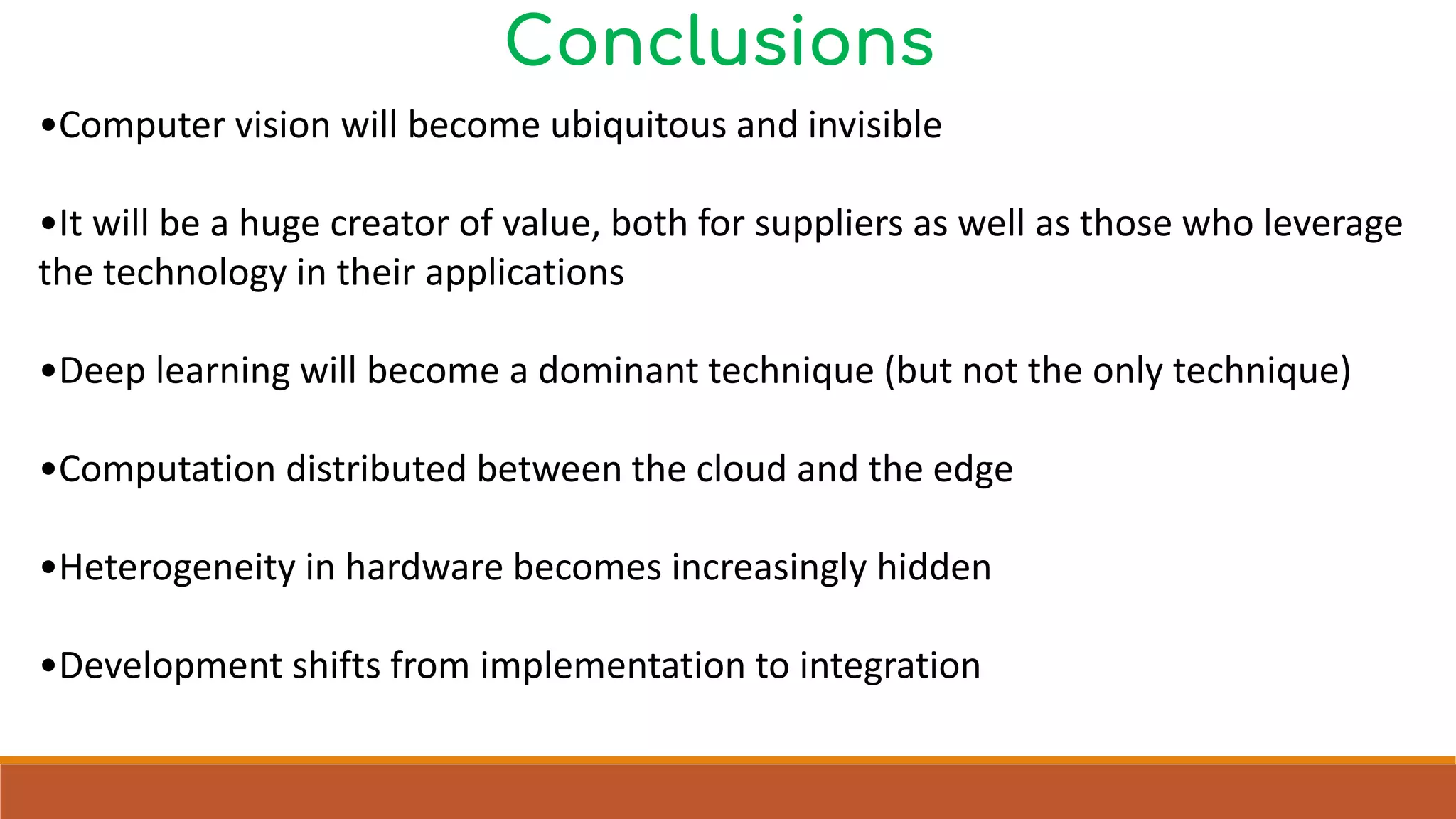 Computer architecture for vision systems | PPT