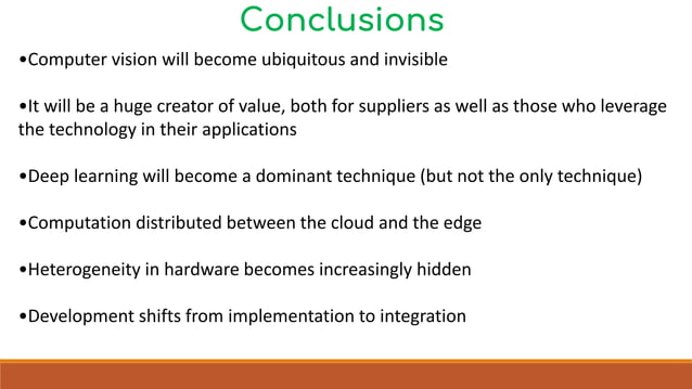 Computer architecture for vision systems | PPT