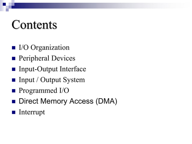 Computer architecture input output organization | PPTX | Computer Peripherals | Computing