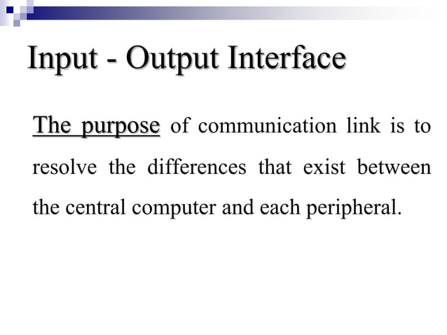 Computer architecture input output organization | PPTX | Computer Peripherals | Computing