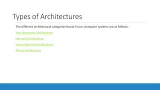 Computer architecture lecture... 2 .pptx