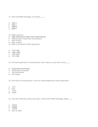 Computer architecture mcq (2) | DOCX