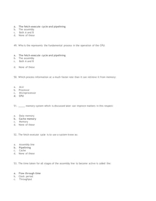 Computer architecture mcq (2) | DOCX