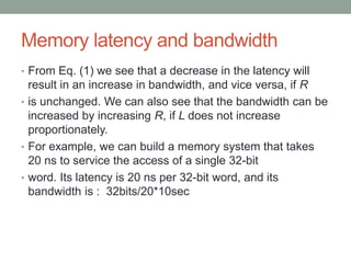 Computer architecture memory system | PPTX